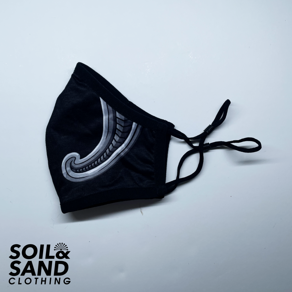Face Mask – Black & White | Soil and Sand