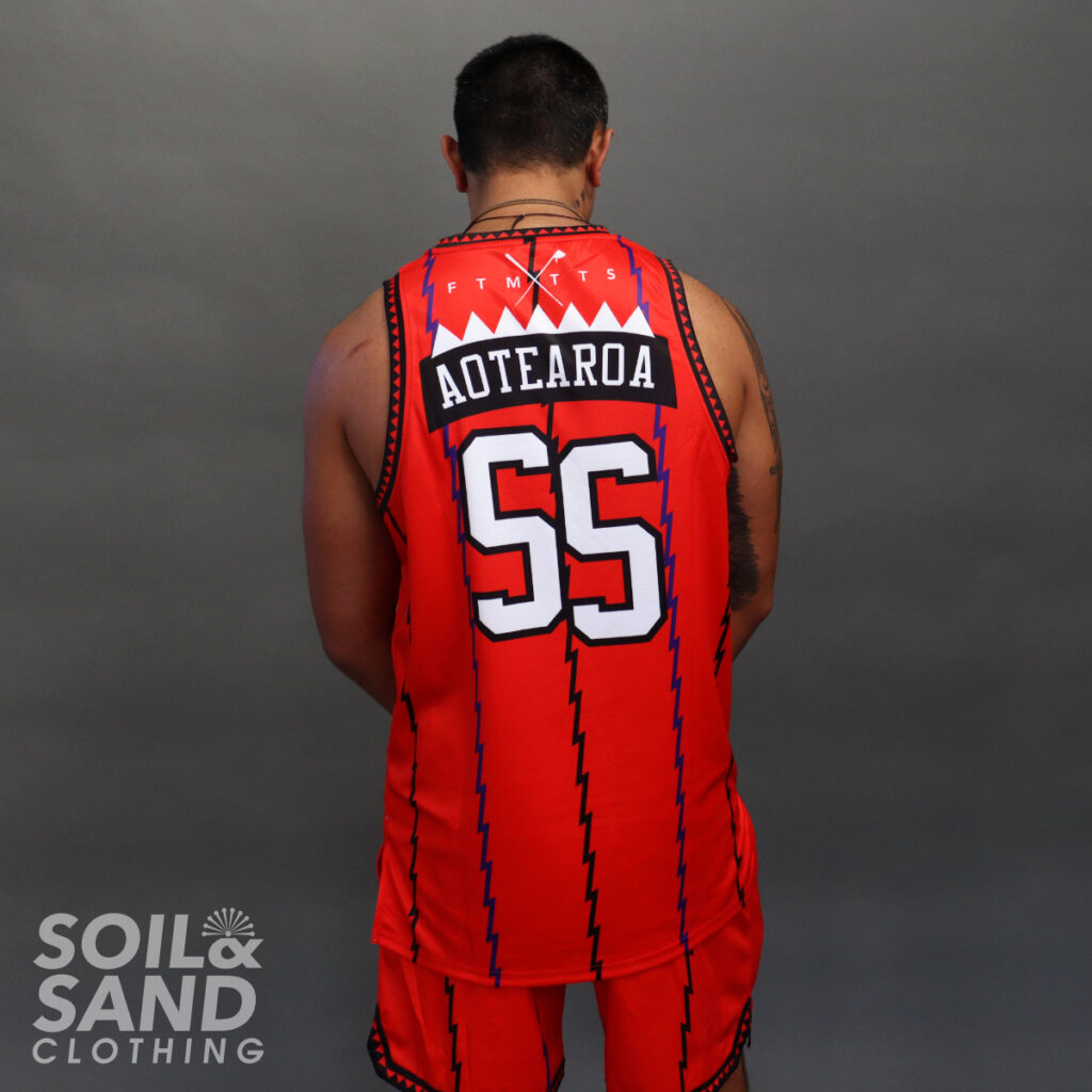 Māori Singlet – Red | Soil and Sand